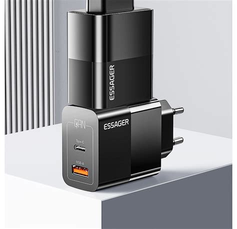ESSAGER 33W GaN USB C Charger White EU Plug