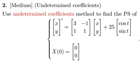 Solved You Must Solve The Problem Using The Method Chegg