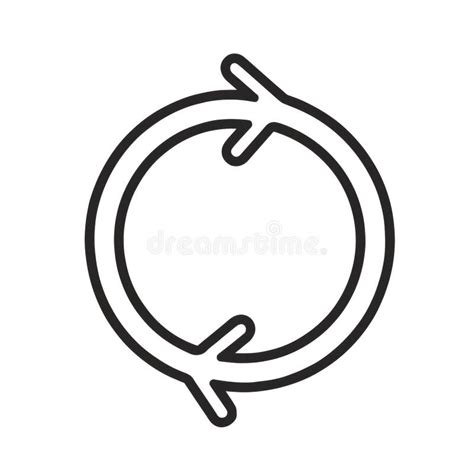 Rotating Circular Double Arrow Indicating Cyclical Movement