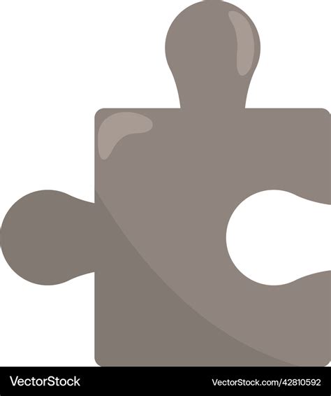 Puzzle Jigsaw Piece Royalty Free Vector Image Vectorstock