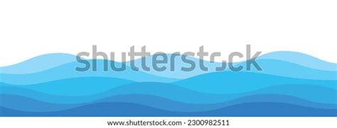 Sea Waves Pattern Water Wave Abstract Stock Vector Royalty Free 2300982511 Shutterstock
