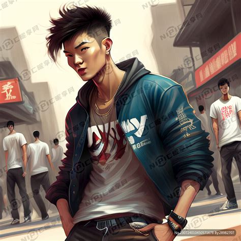 Ai创作图街舞 帅哥 比赛 昵图网