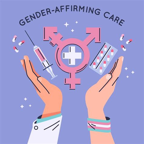 Premium Vector Hand Drawn Gender Affirming Care Illustration