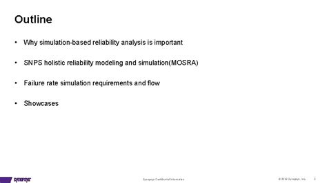 simulationbased reliability analysis for advanced designs and applications