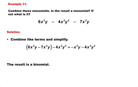 Math Example Polynomial Concepts Adding And Subtracting Polynomials