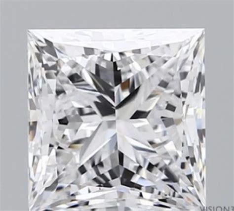 250ct D Vs1 Princess Cut Lab Grown Diamond Igi Certified Cvd Type Ii A