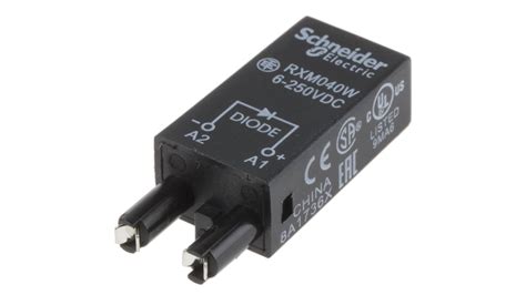 Rxm040w Schneider Electric Pluggable Function Module Diode For Use With Rpz Series Relay