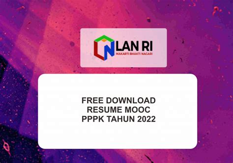 Download Resume Mooc Pppk Tahun 2022 Pdf Berita Warganet