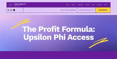Delta Sigma Pi Upsilon Phi On Linkedin We Are Happy To Announce The Launch Of Our New Webpage
