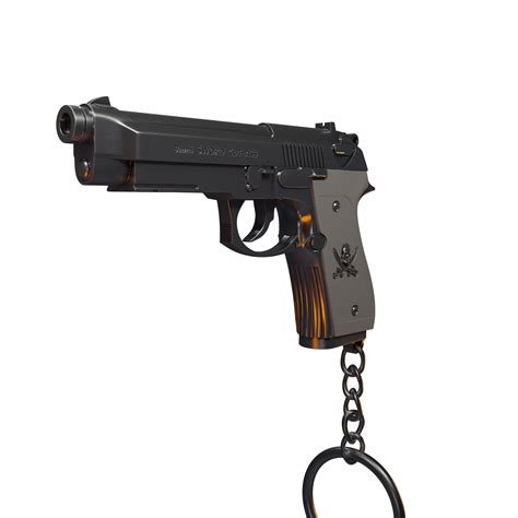 Stl File Keychain Beretta 9mm Sword Cutlass Black Lagoon Revy`s