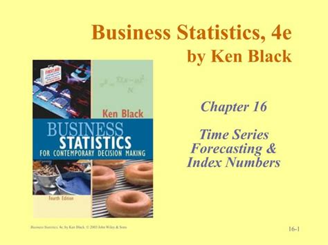 Unit5 Time Series Forecasting And Index Numbers Ppt