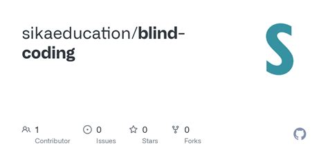 Github Sikaeducationblind Coding