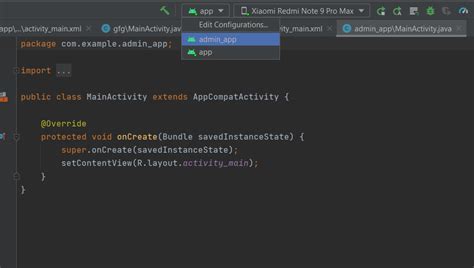 How To Create Admin Client App In One Project Using Android Studio