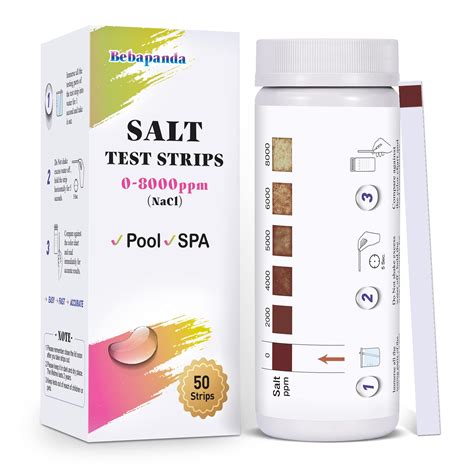 Buy Bebapanda Pool Salt Test Strips 50 Count Saltwater Test Strips For Hot Tub Spa Easy And