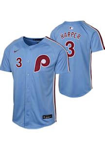 Shop Phillies Jerseys Bryce Harper Powder Blue And City Connect Jerseys