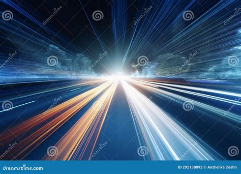 High Speed With Binary Code Numbers On Motion Blurred Path Or Track Speed And Faster Digital