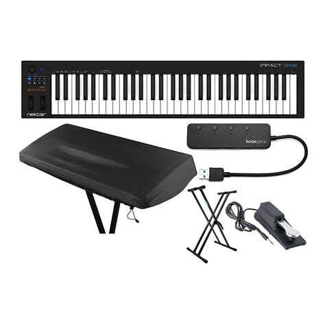 Nektar Impact Gx61 61 Key Usb Midi Keyboard Controller Bundle Reverb