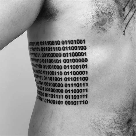 30 Best Binary Code Tattoo Ideas You Should Check