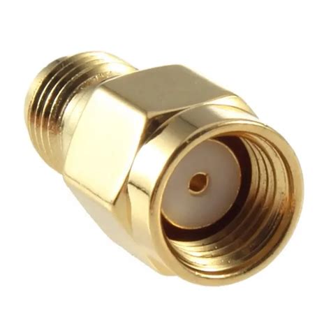 1pc Rp Sma Male Plug To Rp Sma Female Conenctor Male Pin Rf Coax