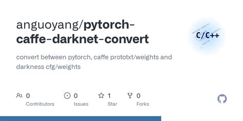 Github Anguoyangpytorch Caffe Darknet Convert Convert Between