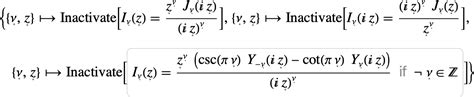 Special Functions The Conversion Equation Between Besseli And Besselj