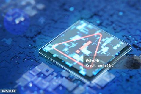 Spy Program Error Warning Sign Notification And Concept Of Danger And Error In The System