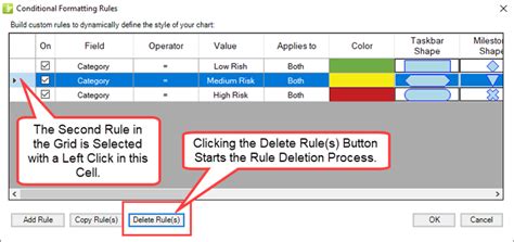 Managing Conditional Formatting Rules For Onepager Express For Version 70 Onepager Documentation