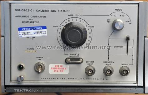 Calibration Fixture 067 0502 01 Equipment Tektronix Portland