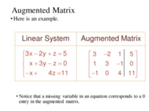 SOLUTION Lecture Linear Algebra Augmented Matrix Studypool