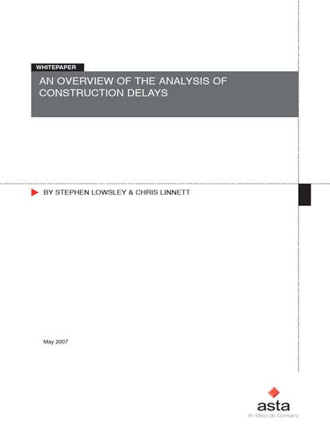 Delay Analysisin Construction Pdf Methodology Data