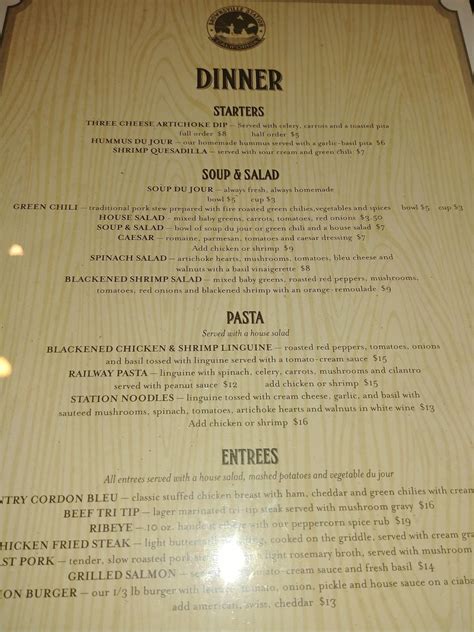 Menu At Brownsville Station Cafe Challenge Brownsville
