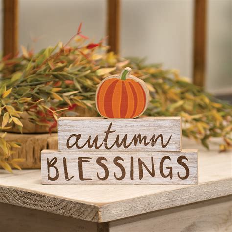 Autumn Blessings Pumpkin Stackers 3set