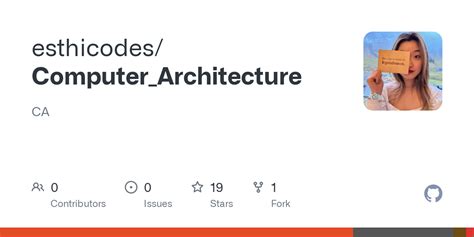 Github Esthicodescomputerarchitecture Ca