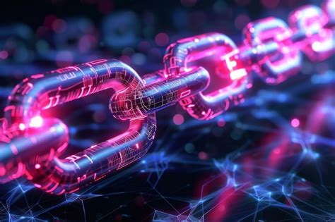 Premium Photo Blockchain Technology Illustration Created With