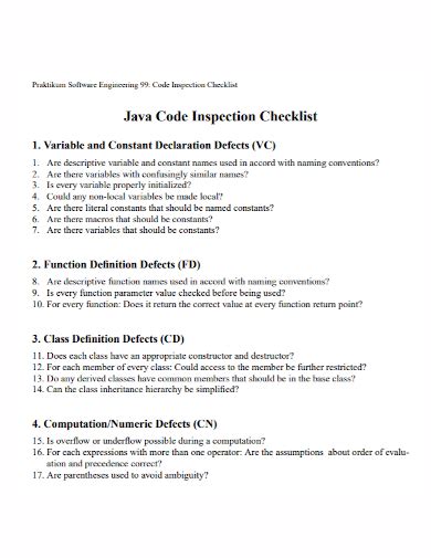 FREE Software Inspection Checklist Samples Home Safety Firehouse