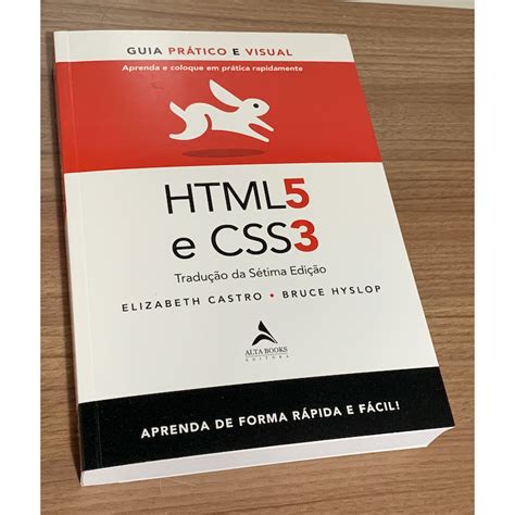 Html5 E Css3 Guia Prático E Visual Livro Físico Usado Shopee Brasil