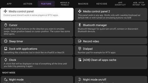 Features Tvquickactions Docs Features Tvquickactions Docs