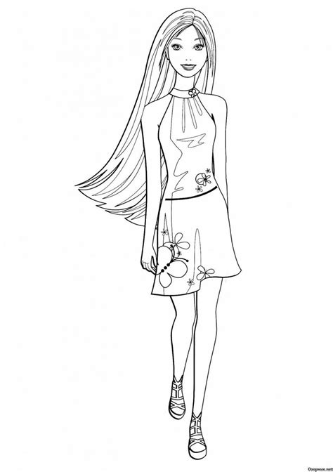 Разукрашки Девочки В Полный Рост 70 фото