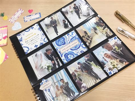 ましかくでおしゃれに残せる！結婚式の思い出アルバム 手作りアルバム アルバムキッチン