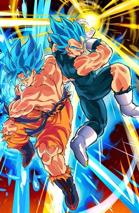 Son Goku And Vegeta Dragon Ball And More Drawn By Ptmcmx Tma Danbooru