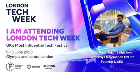🚀 Im Excited To Be Attending London Tech Week 2025 The Uks Most
