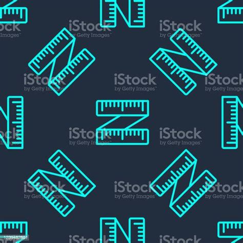 녹색 선 테이프 는 파란색 배경에 아이콘 격리 원활한 패턴을 측정합니다 측정 테이프 벡터 일러스트레이션 개념에 대한 스톡 벡터 아트 및 기타 이미지 Istock