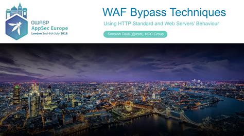 Waf Bypass Techniques Using Standard And Web Servers Behaviour