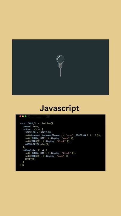 How To Create A Bulb On Off Style Html Css And Javascript Coding