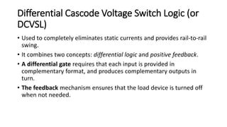 Circuit Families In Vlsi Pptx