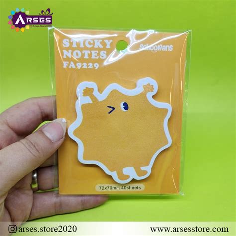 استیک نوت فانتزی زرد اسکول فنس آرسس استور