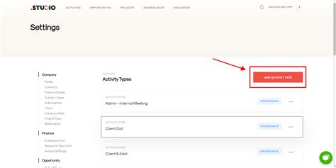Create Default Activity Type