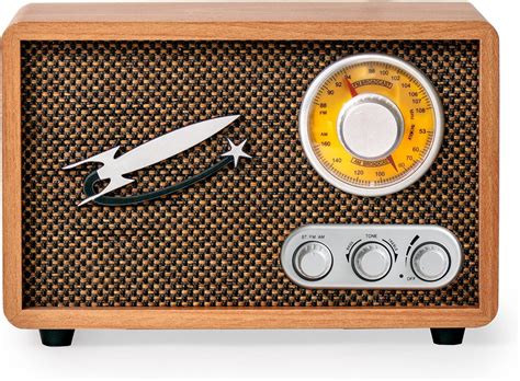Rocket Retro Radio Am Fm With Bluetooth Vintage Wood Radio