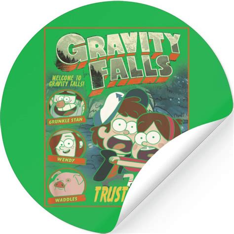 Disney Gravity Falls Trust No One Scared Dipper Stickers Id 21420468