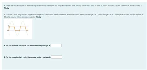 Solved A Draw The Circuit Diagram Of A Simple Negative